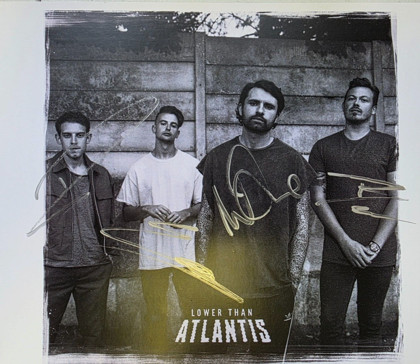Lower Than Atlantis Hand Signed Autograph on Print A4 – Mostly Music Store